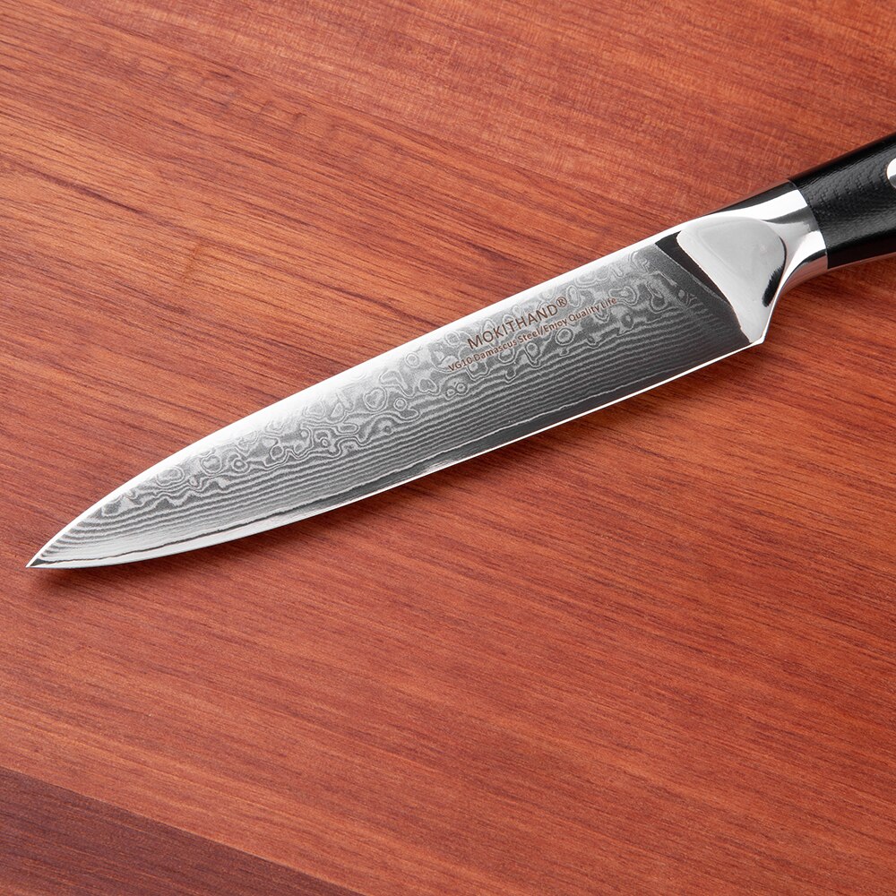 Mokithand 5 inch Damascus Utility Knives High Carb... – Grandado