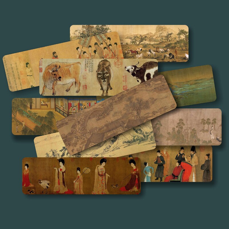 10 Pcs/Set Chinese Famous Paintings Paper Bookmark... – Grandado