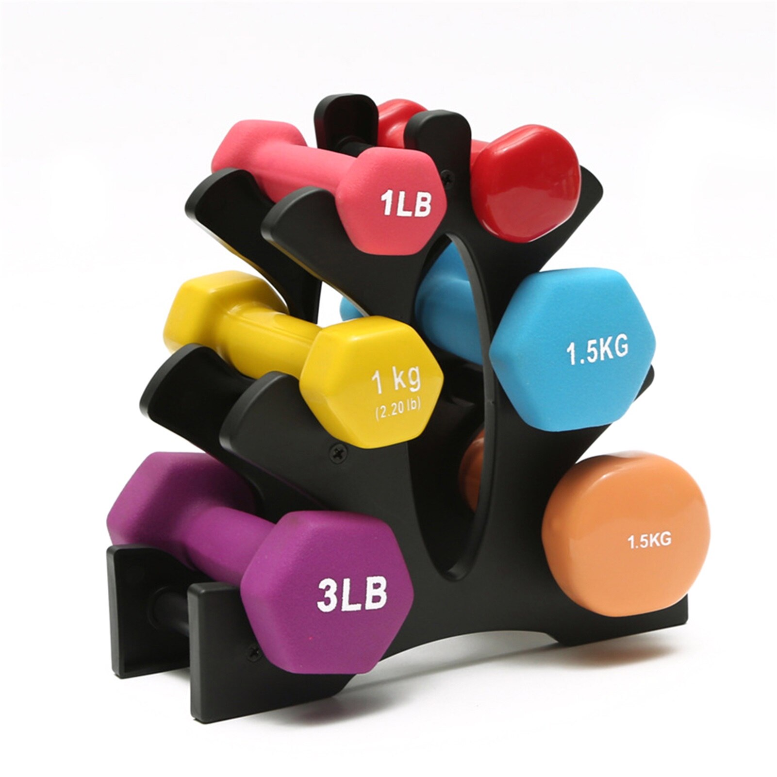 3-Tier Dumbbell Rack Support Weightlifting Support... – Vicedeal