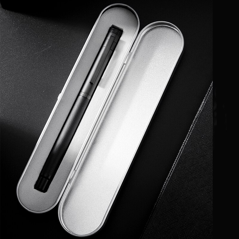 Hongdian Schwarz Silber Metall Brunnen Stift EF/F/... – Vicedeal