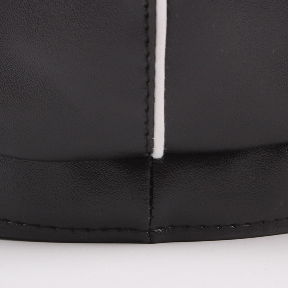 FS Black And White PU Leather Painters Hats Autumn... – Grandado