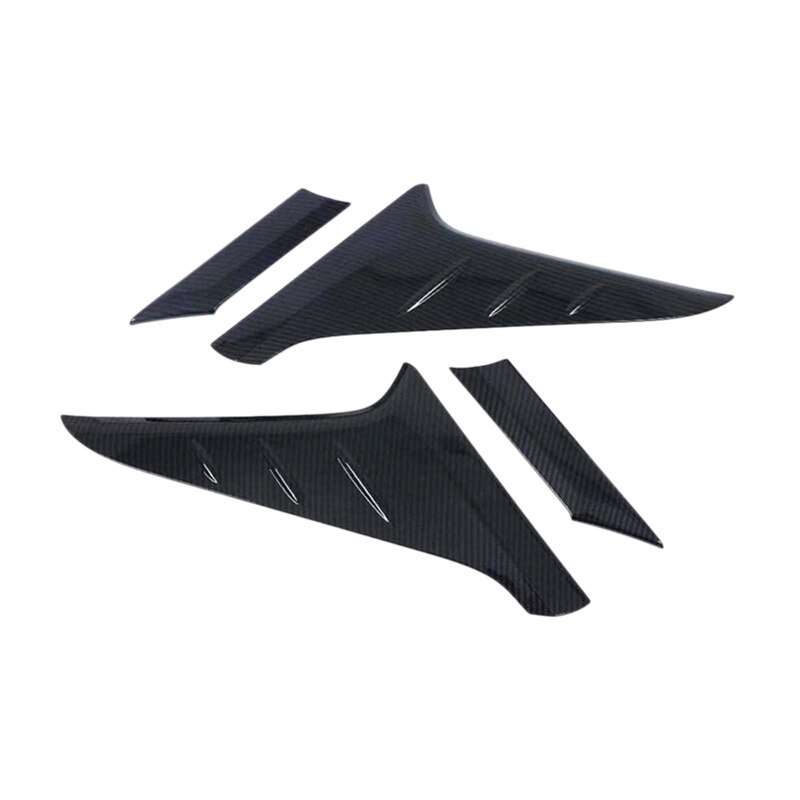 4Pcs Car Rear Window Triple-cornered Sequins Side Tail Tail Door Side ...