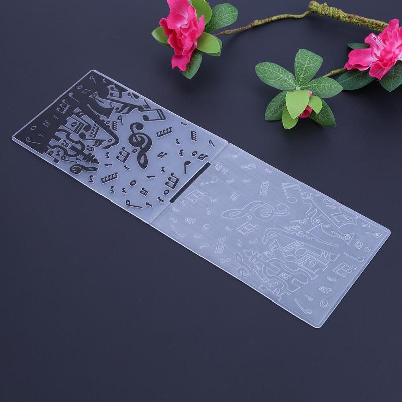 Plastic DIY Stencil Musical Note Embossing Folder ... – Vicedeal