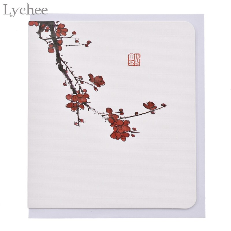Lychee 10pcs Classical Chinese Flower Postcards Wi... – Grandado