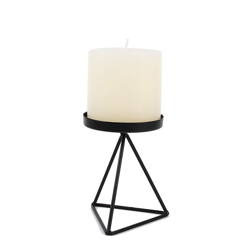 Nordic Style Wrought Iron Geometric Candle Holder ... – Grandado