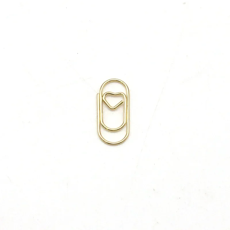 50 Uds Mini Clips de papel de corazón de amor Colo... – Grandado
