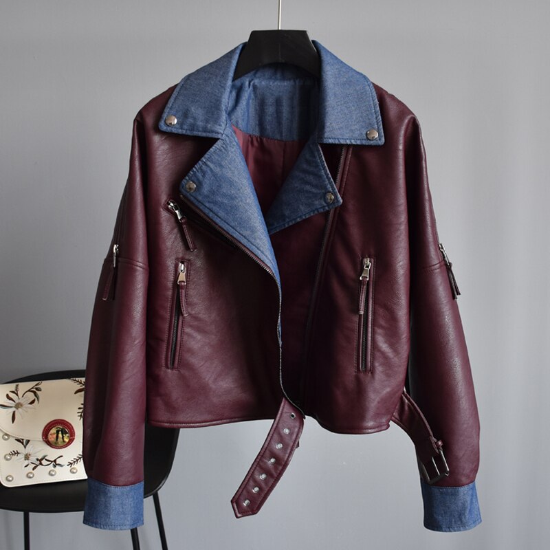 FTLZZ Autumn Faux Soft Leather Women Loose Jacket ... – Grandado