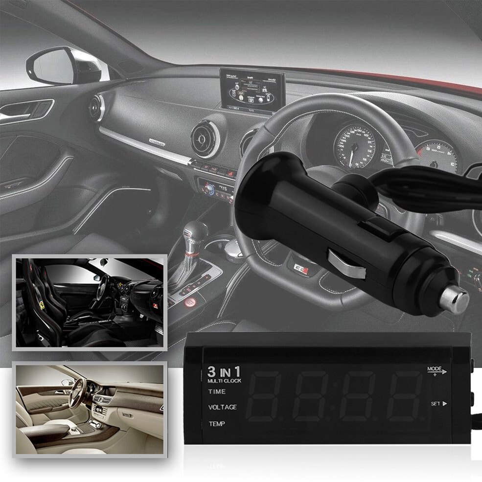 Auto 3 In 1 12V / 24V Digitale Auto Thermometer + ... – Grandado