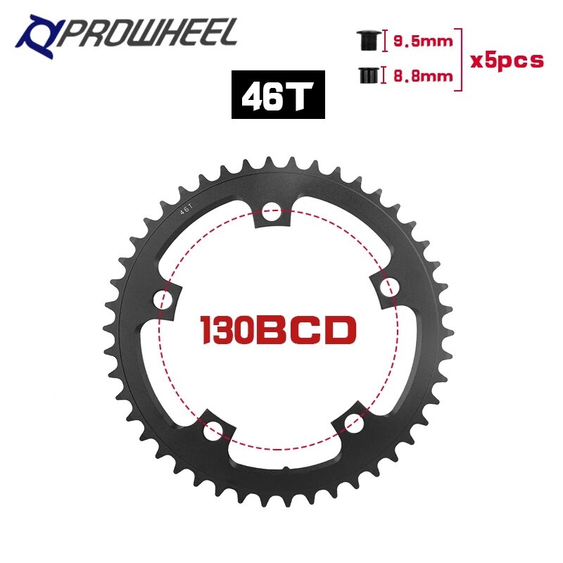 Prowheel Bike 130BCD Folding Bicycle Chainring 46T... – Grandado