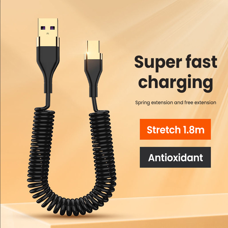 5A USB Cable Retractable Fast Charging Data Cable ... – Vicedeal