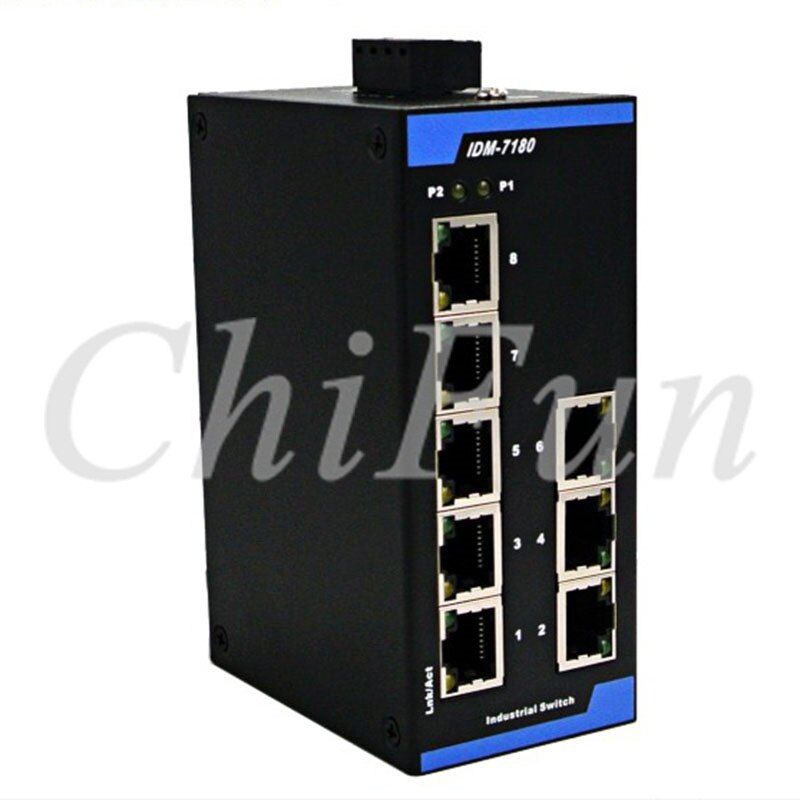 IDM-7180 8-port industrial switch 12V24V entry-lev... – Grandado