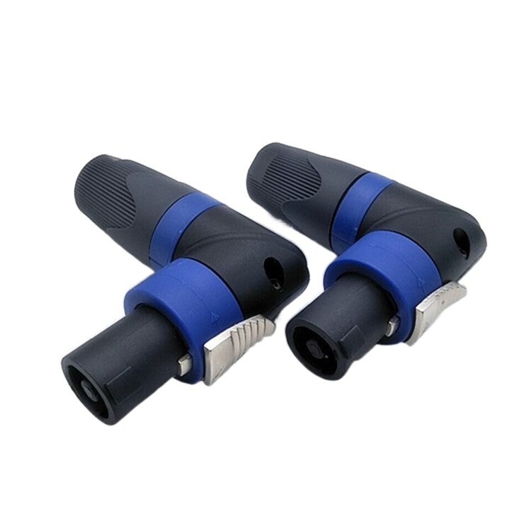 2pcs L shaped XLR plug 90 Degree 4-pin Plug Audio ... – Grandado