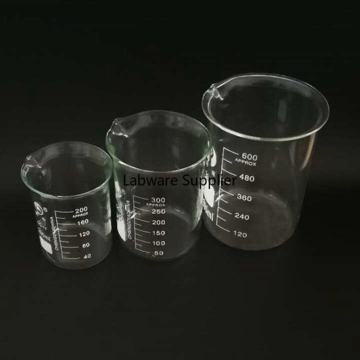 Bécher en verre de 3 pièces/ensemble 200/300/600ml... – Grandado