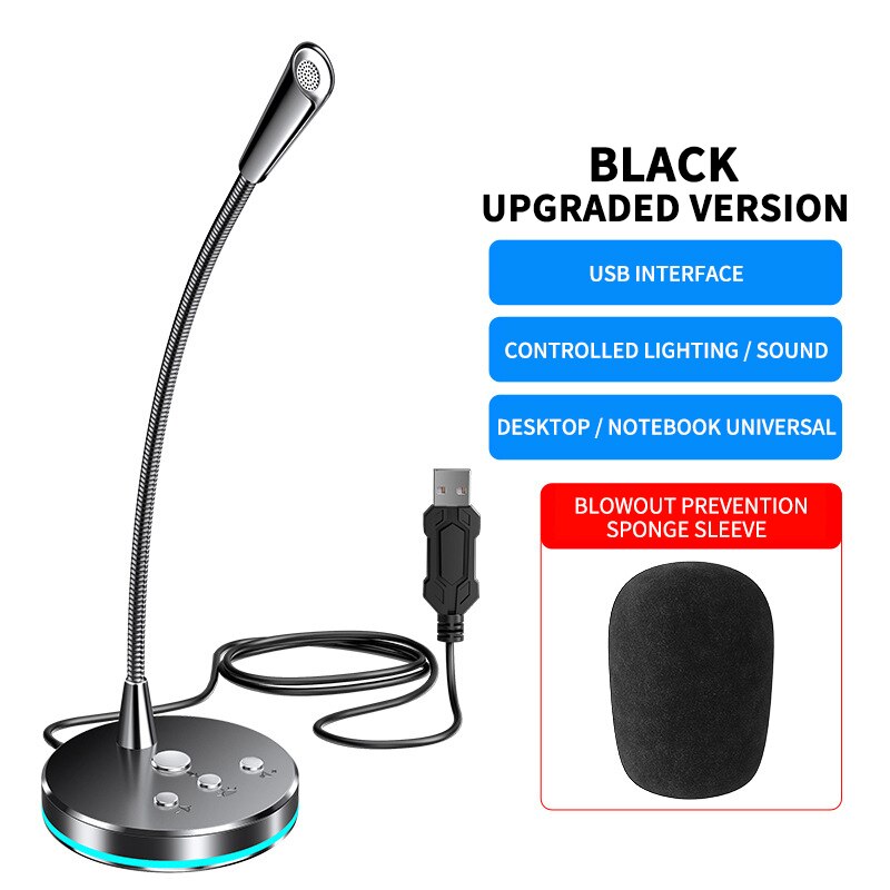 High Computer Microphone 360° Adjust Freely Studio... – Grandado