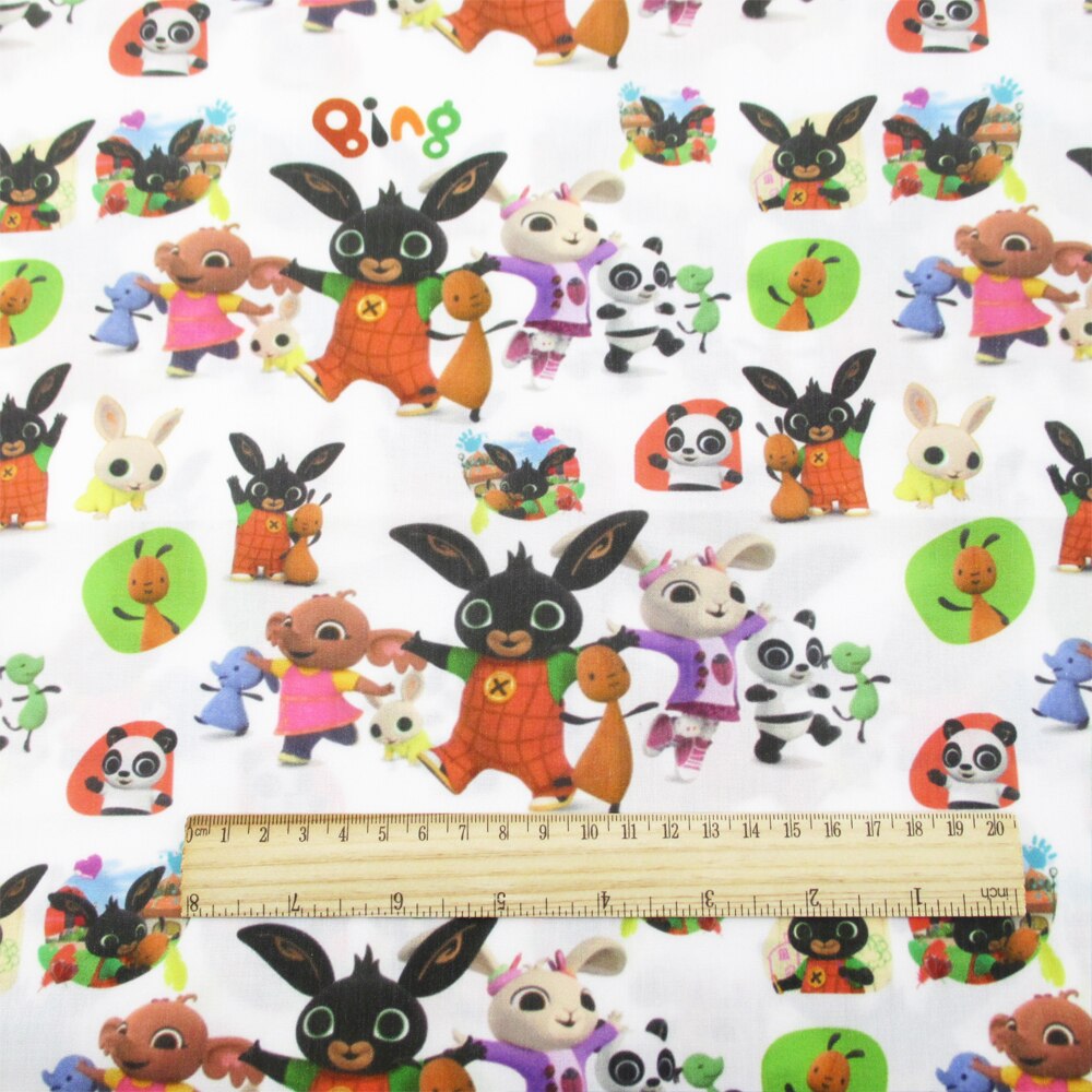 Characters Printed 100% Cotton Fabric Patchwork Se... – Grandado