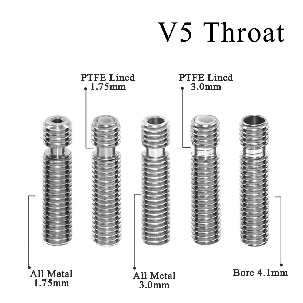 5Pcs Extruder 3D V5 HeatBreak Hotend Throat Für 1,... – Vicedeal