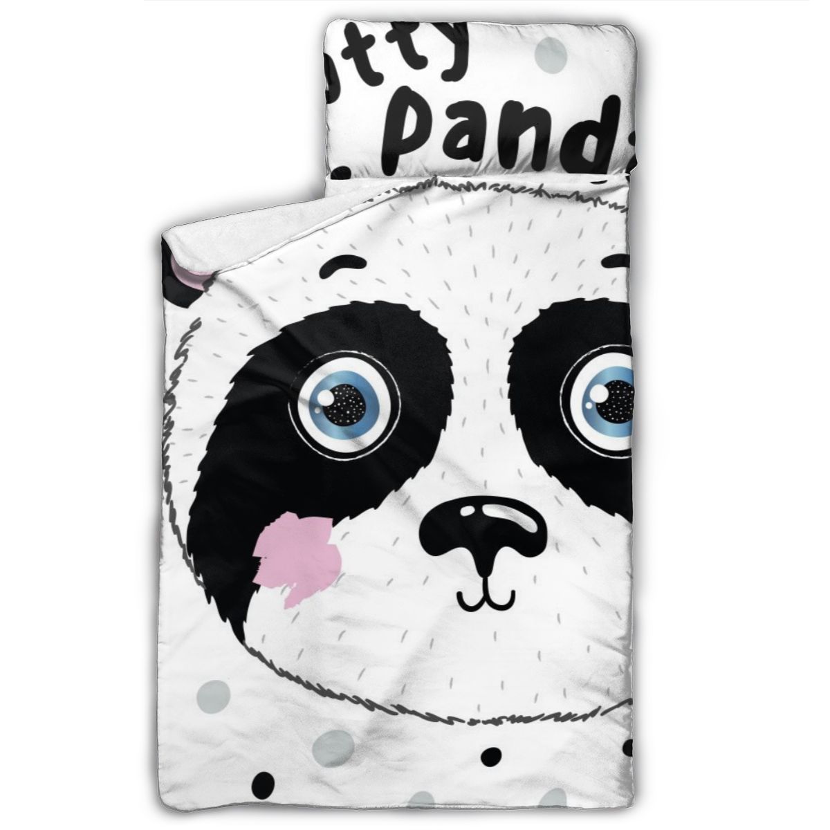 Cute Spotty Panda Nap Mat with Pillow for Toddler ... – Grandado