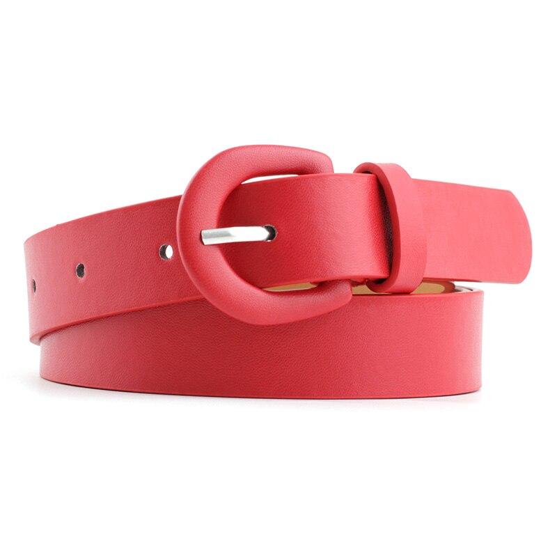 Vrouwen Wit Zwart Bruin Rood Dunne Lederen Riem Vr... – Grandado