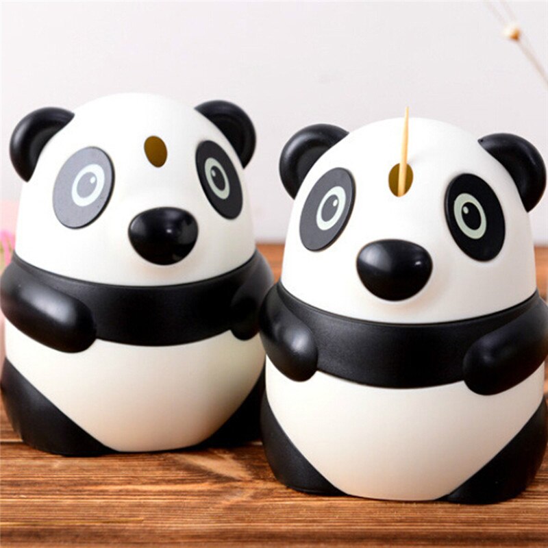 Cartoon Panda Automatic Toothpick Holder Box Perso... – Grandado