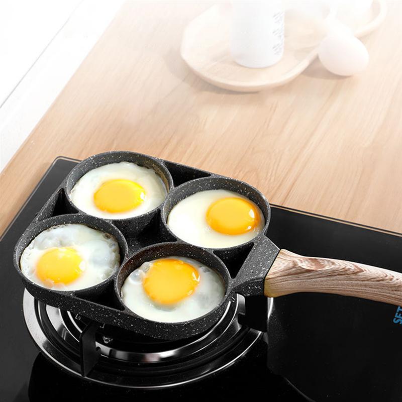 1pc 4-Cup Egg Cooking Prop Non Stick Frying Pan Br... – Grandado