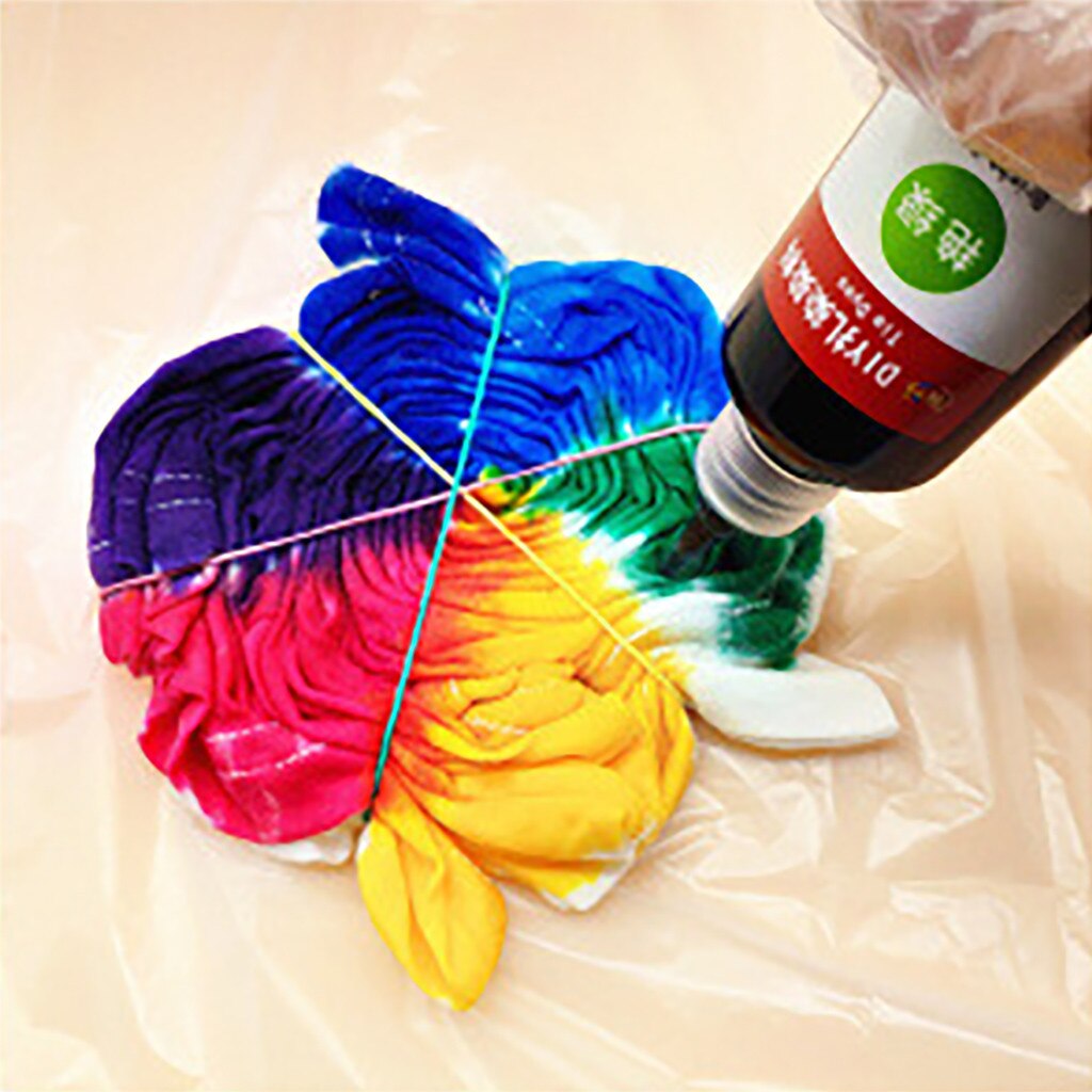 6Pcs Non Toxic Fabric Tie Dye Kit Permanent Paint ... – Vicedeal