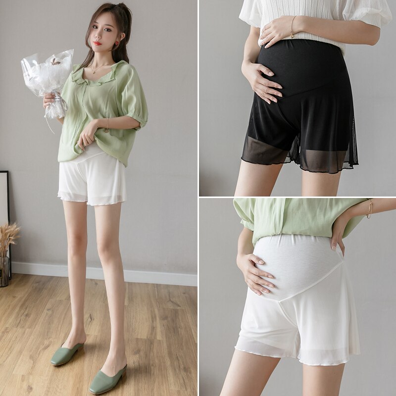 508# Maternity Leisure Pants summer Shorts Elastic... – Grandado