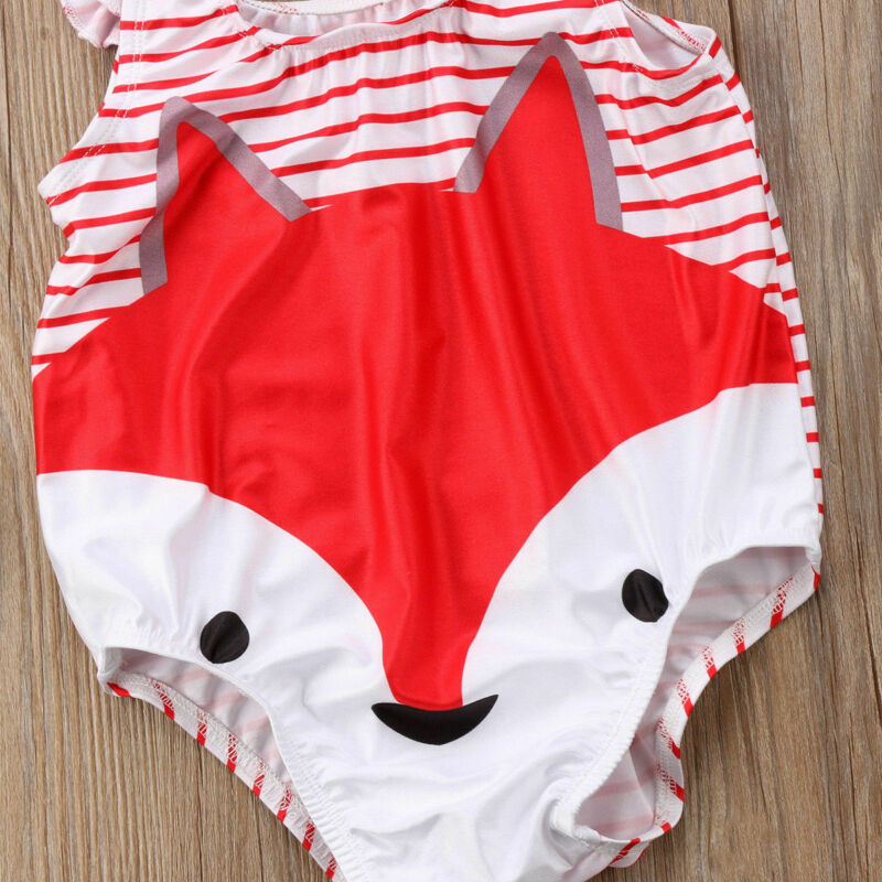 Lovely Kid Baby Girl 3D Fox/Penguin Swimwear Swims... – Grandado