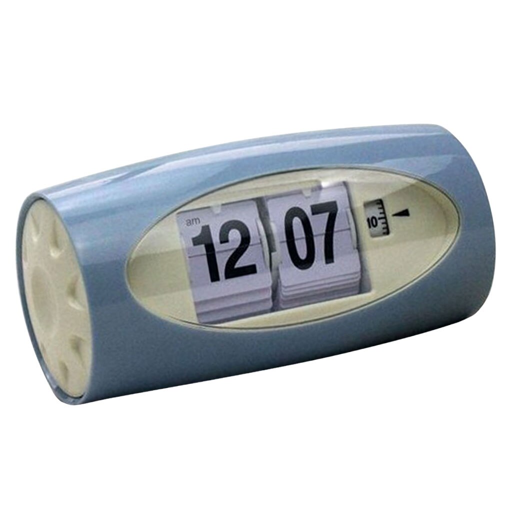 Modern Style Auto Flip Desk Clock Vintage Table Al... – Vicedeal