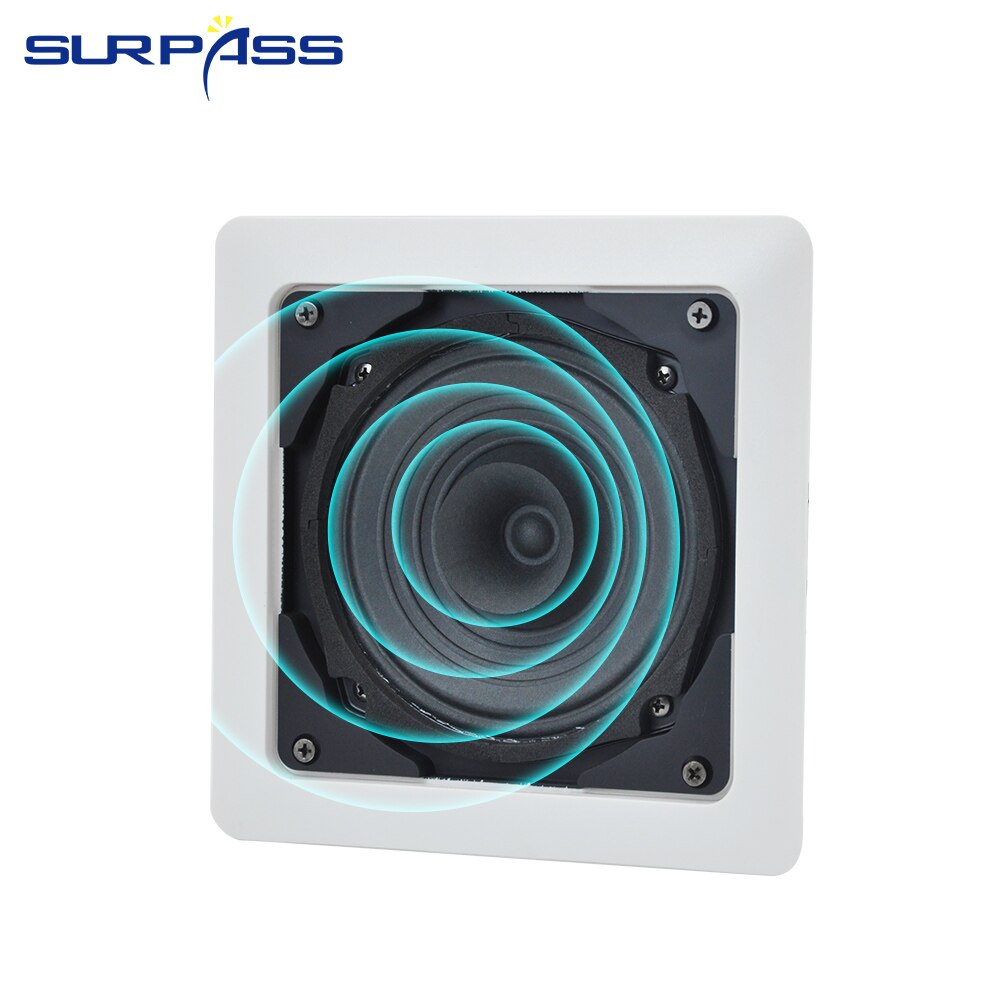 8'' Full Range Square Ceiling Speaker Publ... – Grandado