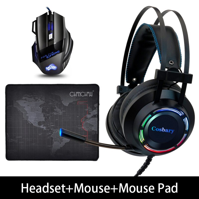 Gaming headset 7.1 dyp bass stereo spillhodetelefo... – Grandado