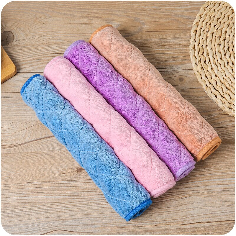 2/4/8 Pcs Double Thick Cleaning Cloth Super Absorb... – Grandado