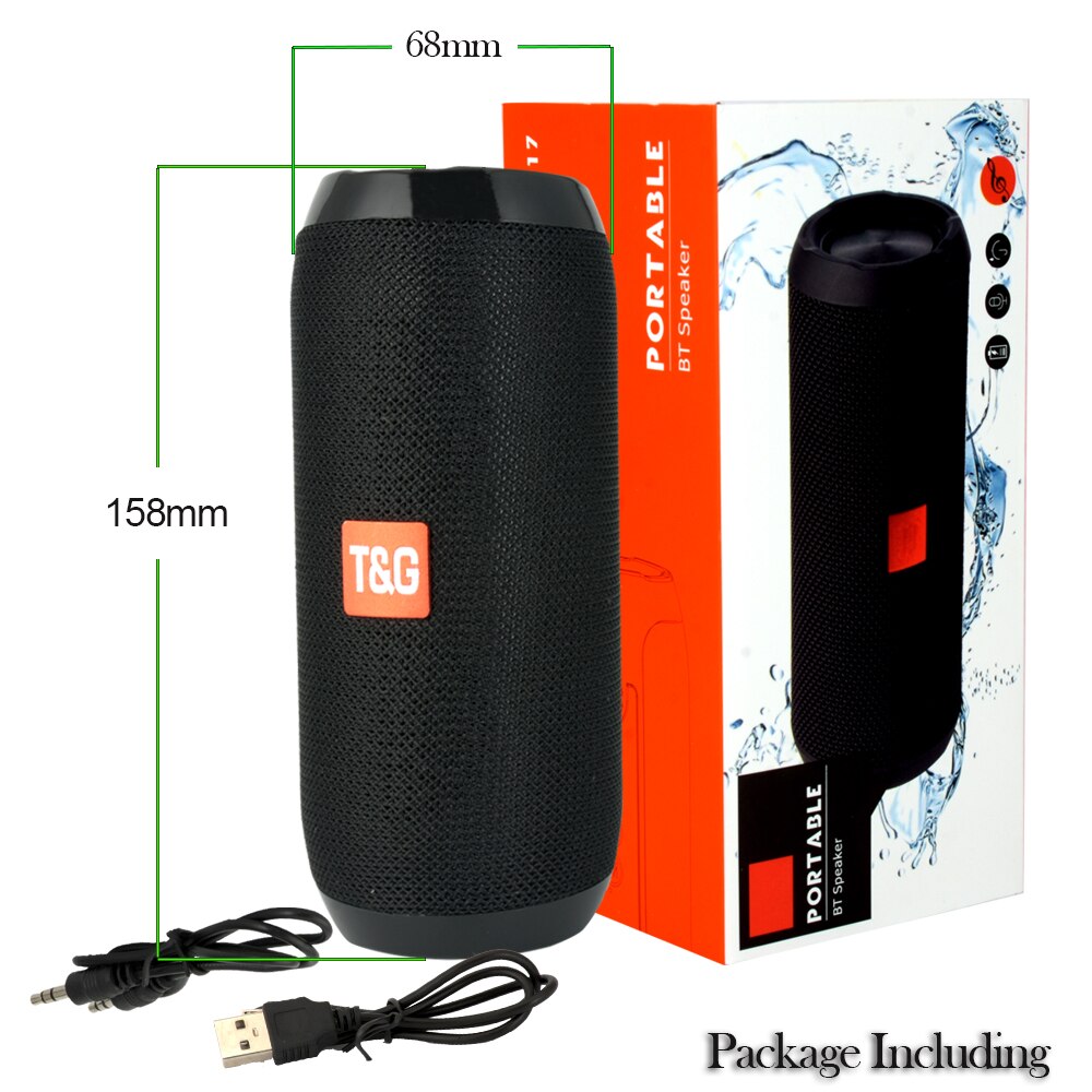 Portable LED Bluetooth Speaker FM Radio Wireless C... – Vicedeal