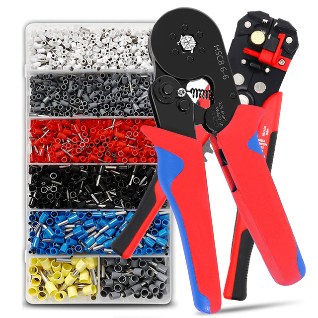 HSC8 6-4A/6-6 Mini Type Self-Verstelbare Krimptang... – Grandado