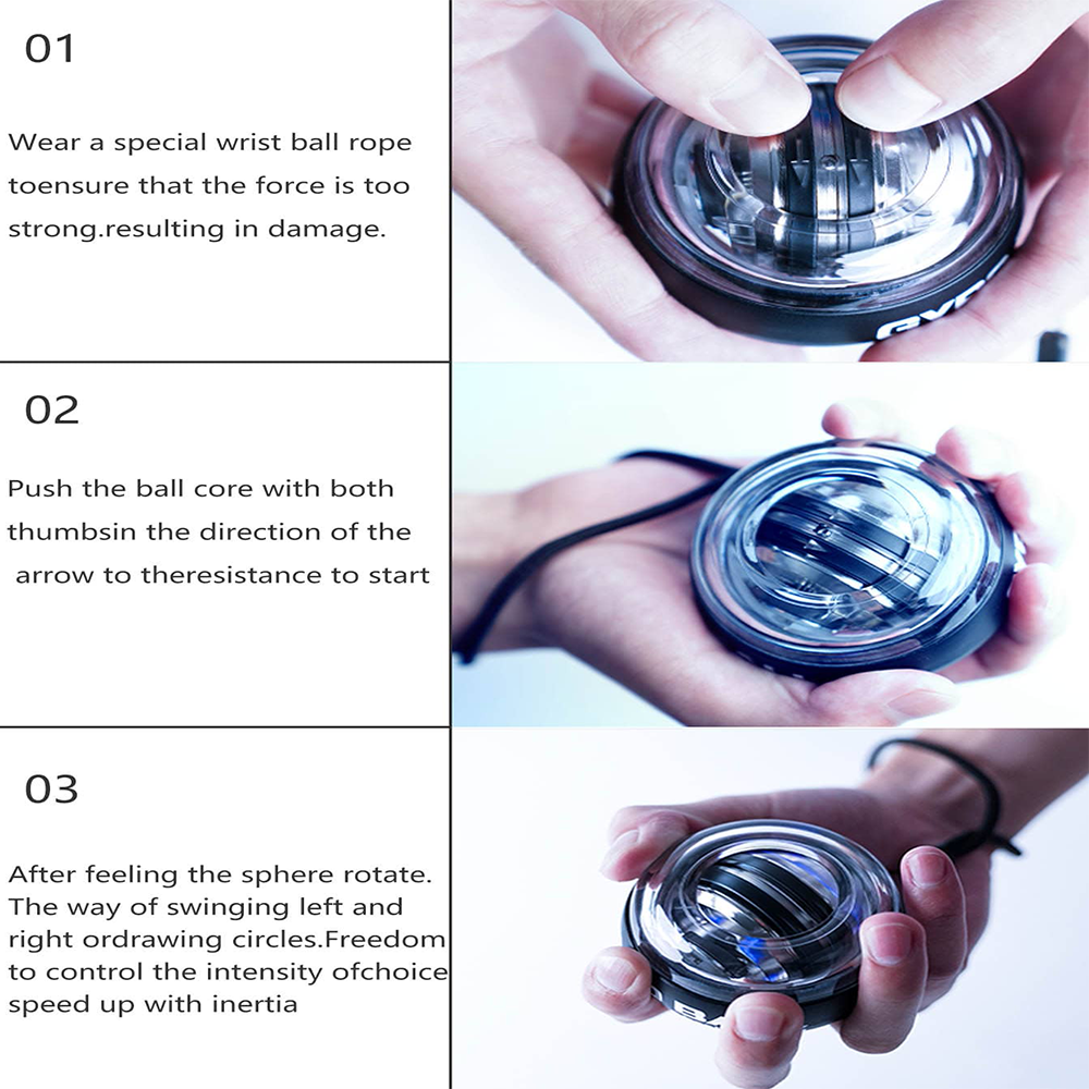 Wrist Strength Ball Alloy Steel Massage Fitness Be... – Grandado