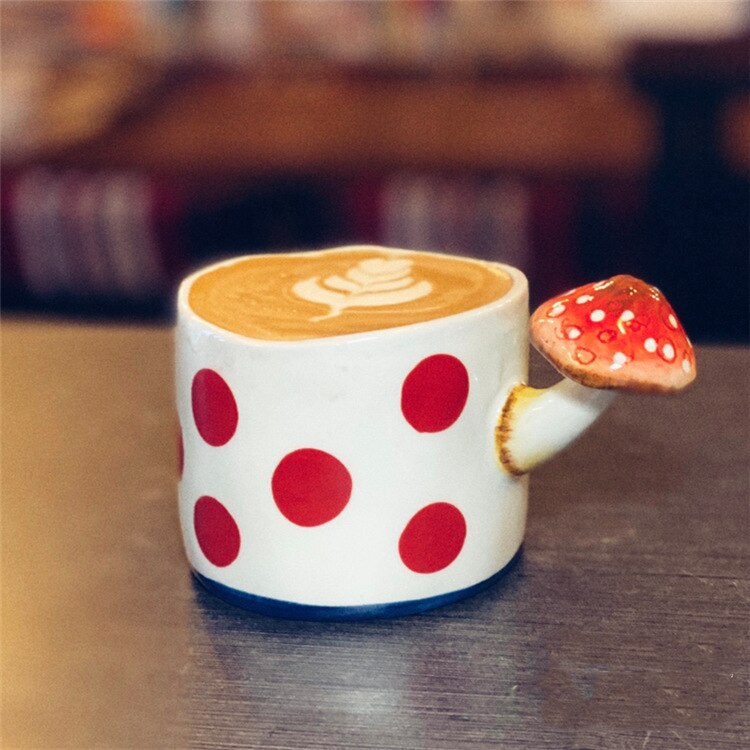 Taza de cerámica de seta encantadora, taza de café... – Grandado