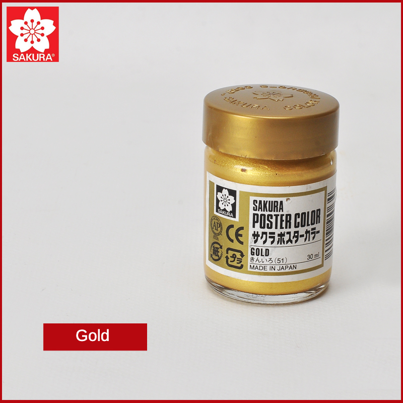 Sakura 30Ml Goud Zilver Gouache Verf Metallic Aqua... – Vicedeal