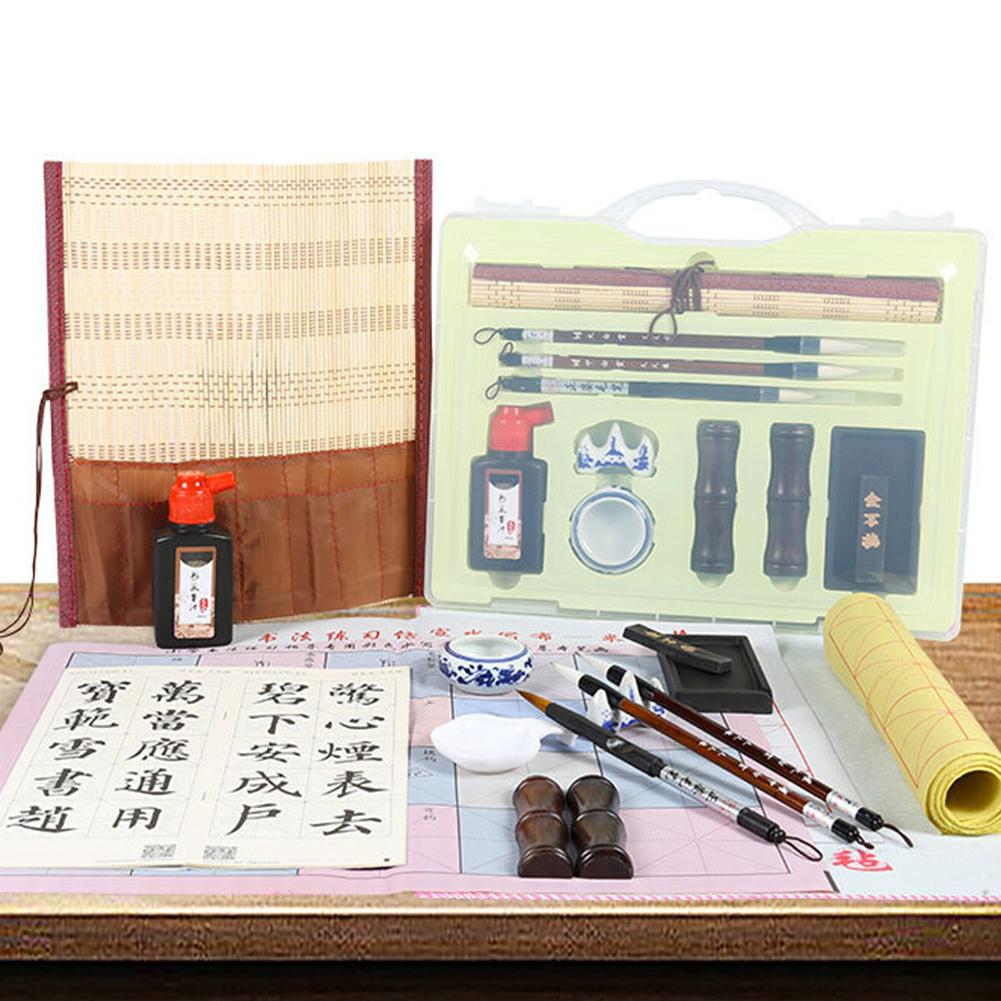 Chinese Calligraphy Writing Brushes Ink Stick Hold... – Grandado