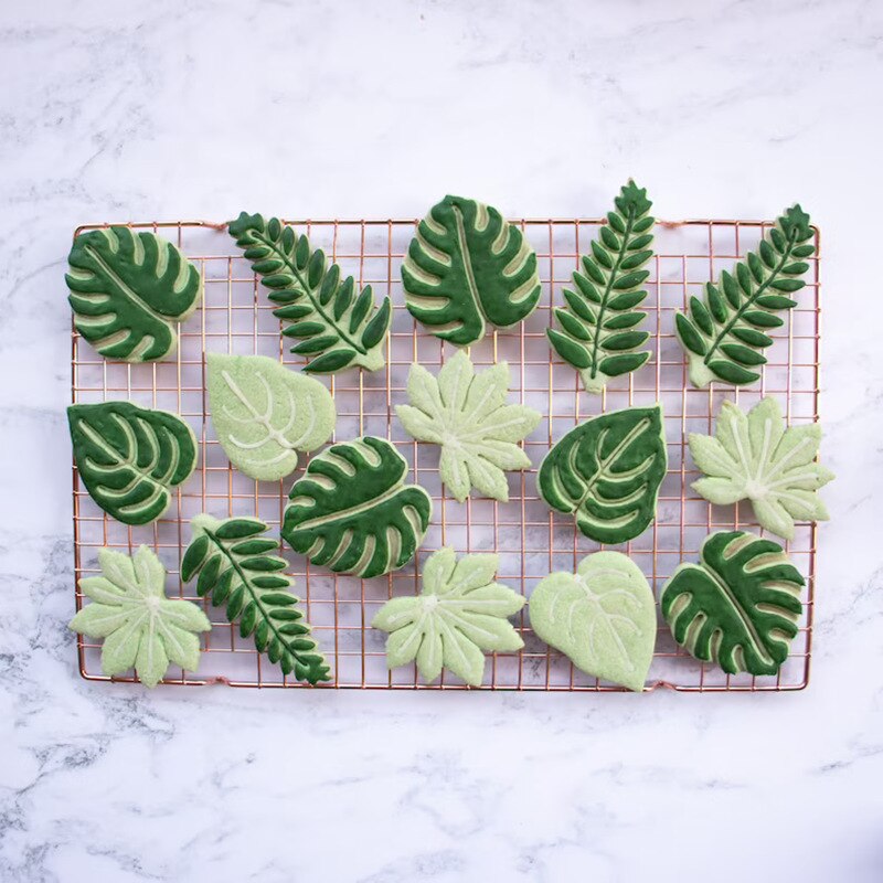 Agave Ivy Turtle Back Leaf Cookie Embosser Molds C... – Vicedeal