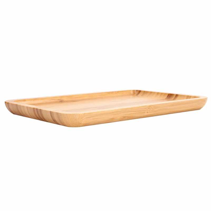 Bamboo Serving Plate Bamboo Tray Rounded Corner fo... – Vicedeal