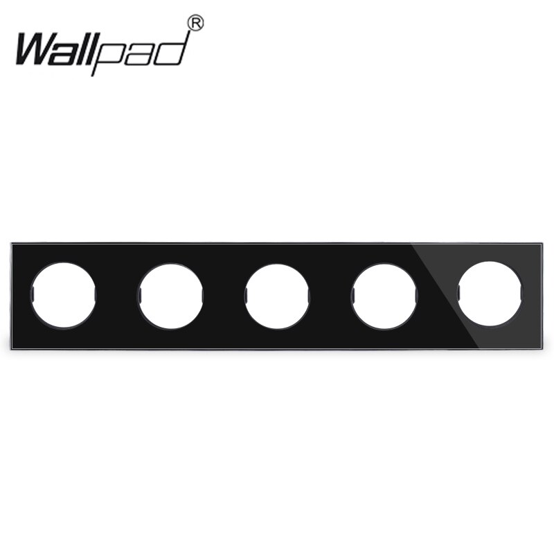 L6 Grey Glass 5 Gang Quintuple Frame Plate For L6 ... – Grandado