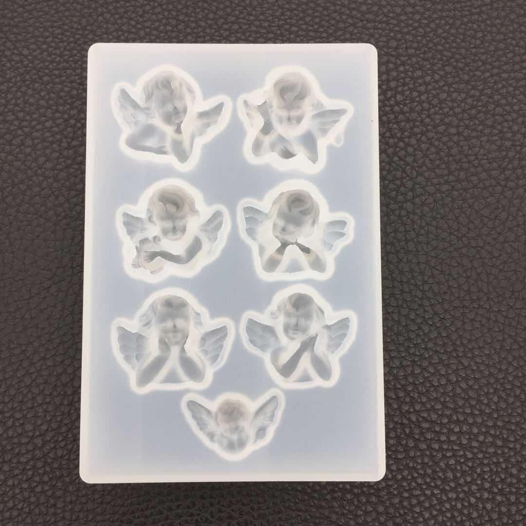 1 Pc Leuke Shell Angel Bloem Vormige Uv Hars Epoxy... – Grandado