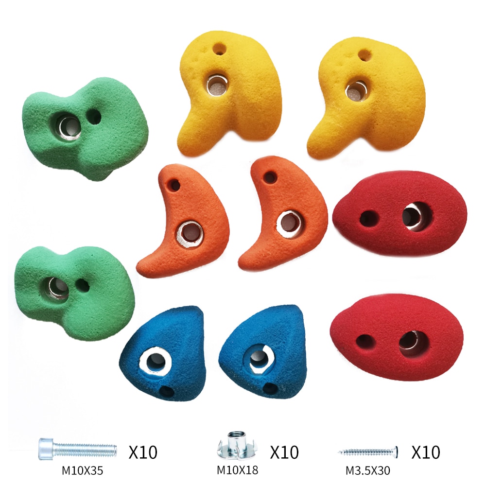 10 piece rock climbing holds for Children and Adul... – Grandado