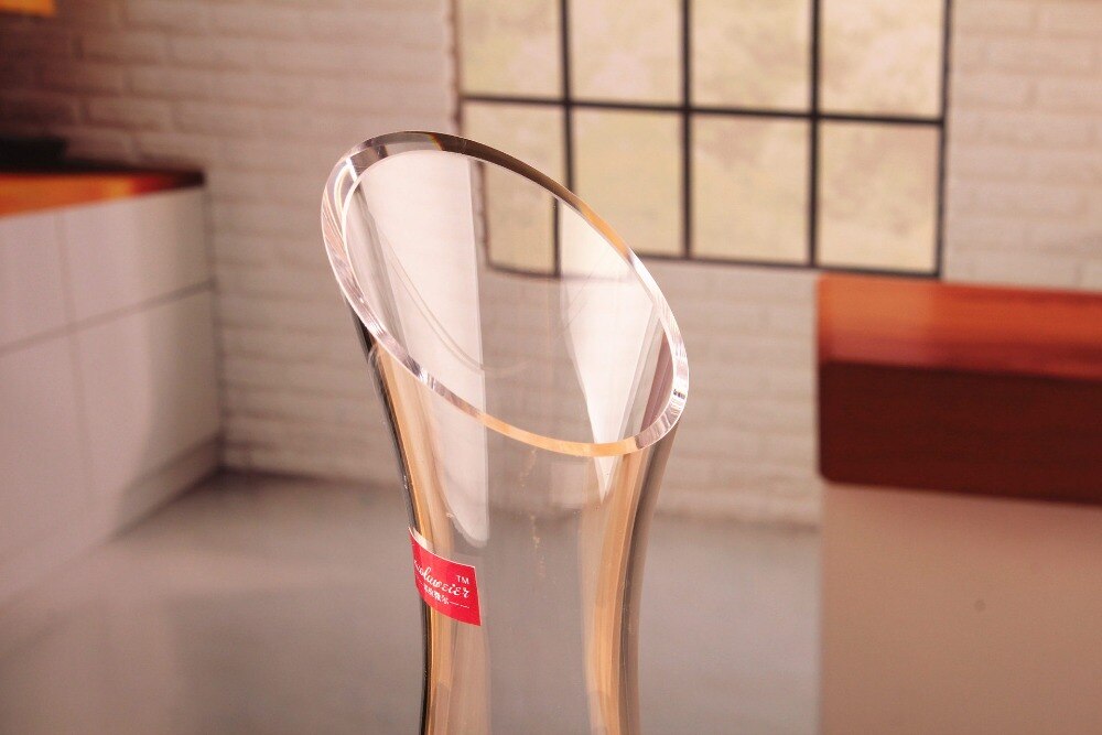 1PC 1500ml Glass Wine Decanter Tilted Snail Shaped... – Grandado