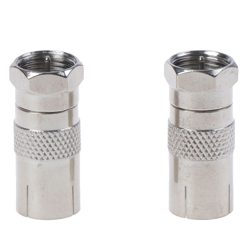 2 Stücke F Typ Stecker Stecker Buchse auf RF Coax ... – Vicedeal