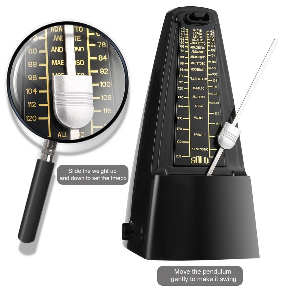 OUTAD Traditional Wind Up Mechanical Metronome for... – Vicedeal