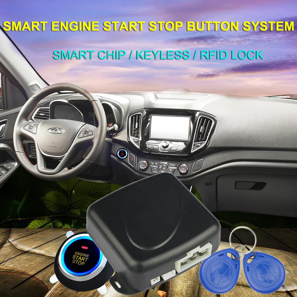 12V Car Smart Alarm System Push Engine Start Stop ... – Vicedeal