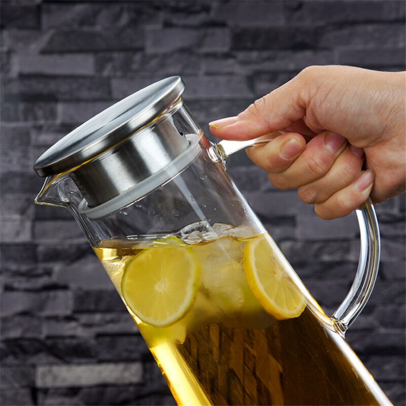 Arshen 1800ml Juice Flower Glass Kettle Big Outlet... – Grandado