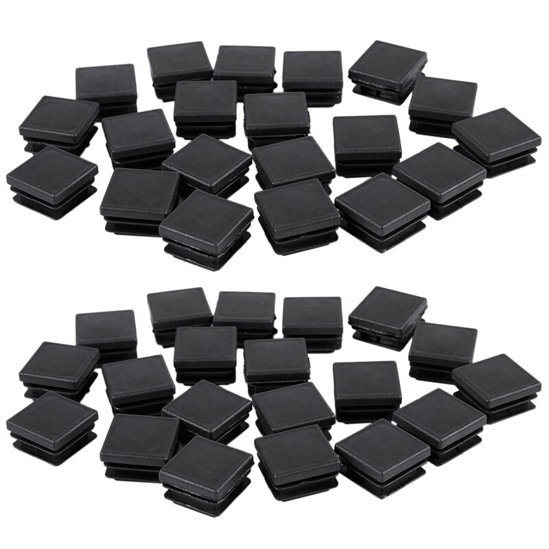 40 Pcs Plastic Square Blanking End Caps Tube Inser... – Vicedeal