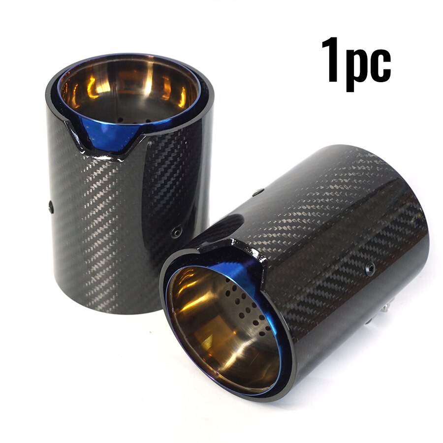 Glossy Auto Uitlaat Tip Gegrilde Blauwe Stijl Real... – Grandado