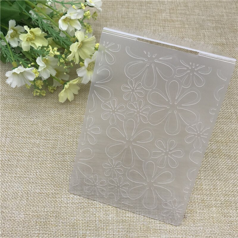 Pastas De Estampagem de Plástico flor para DIY Scr... – Grandado